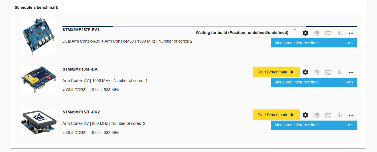 Solved: ST Edge AI Developer Cloud Benchmark not working p ...