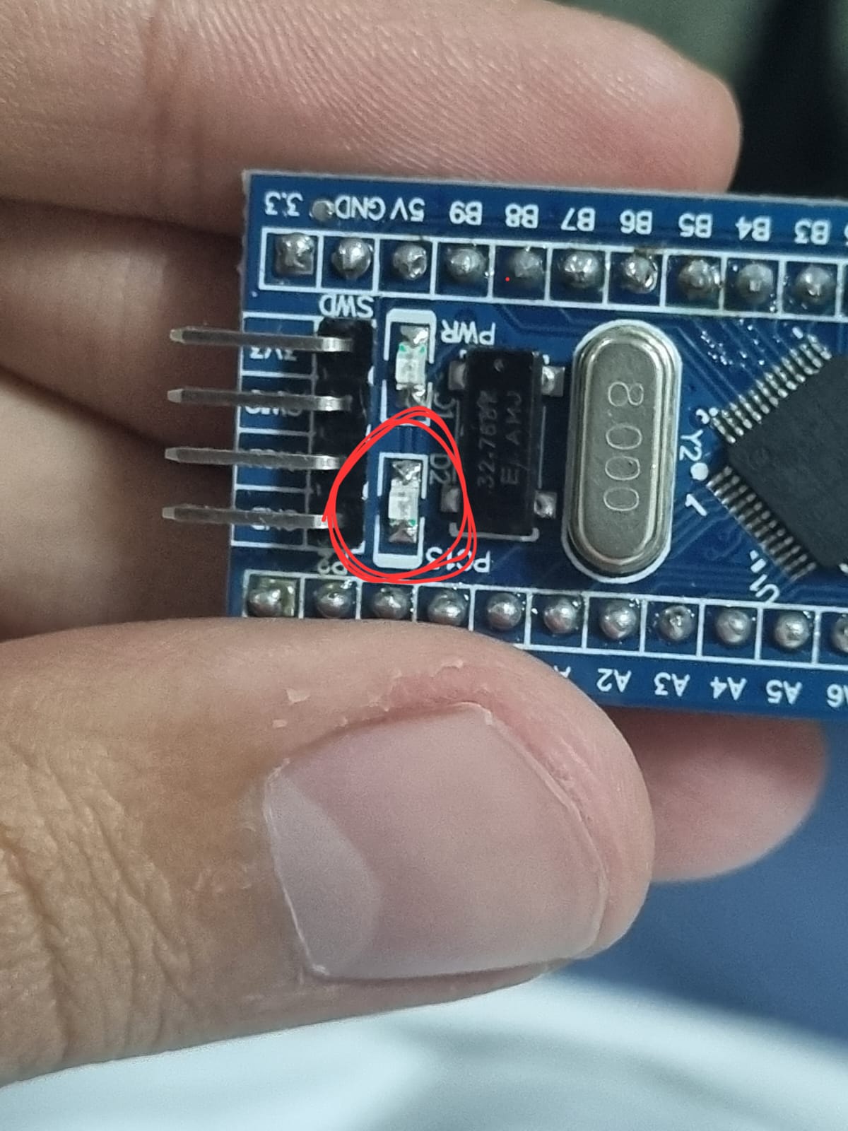 I NEED to toggle PC13 led with button in stm32f103... - STMicroelectronics Community