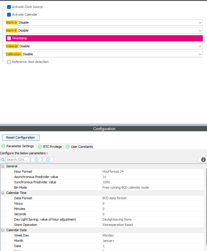 Solved: STM32U5 RTC subseconds count up sometimes - STMicroelectronics Community