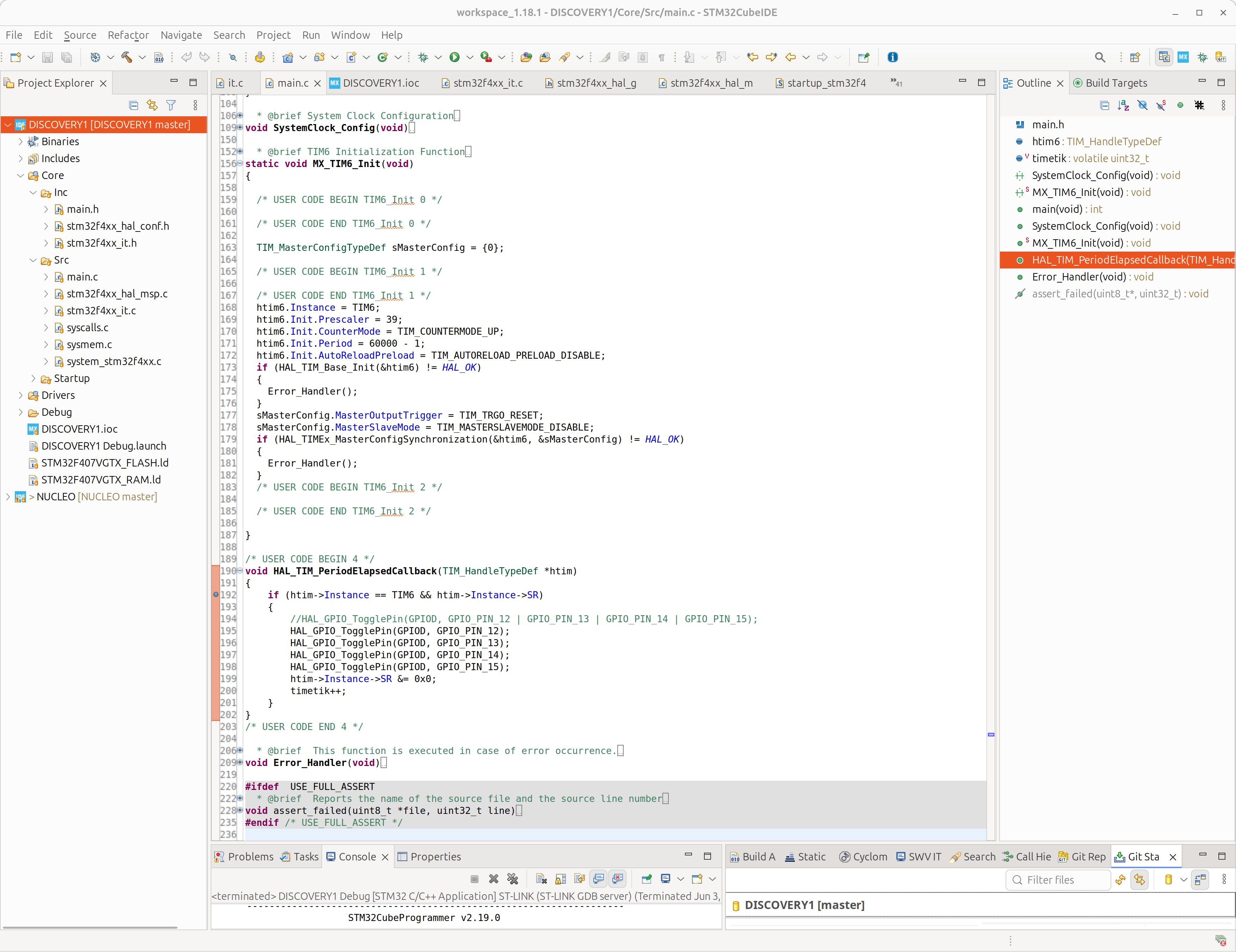 Solved Interrupt Callback Only Work When Hitting Debug Br Stmicroelectronics Community