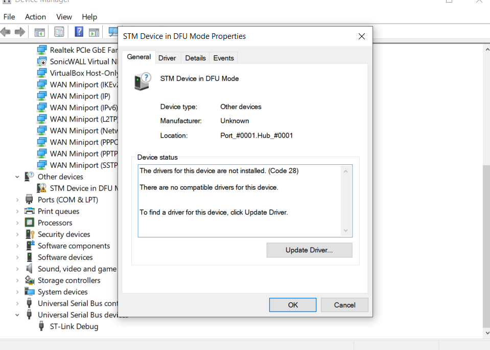 Solved: USB MSC not working on STM32U5G9J-DK1, but same co... - STMicroelectronics Community
