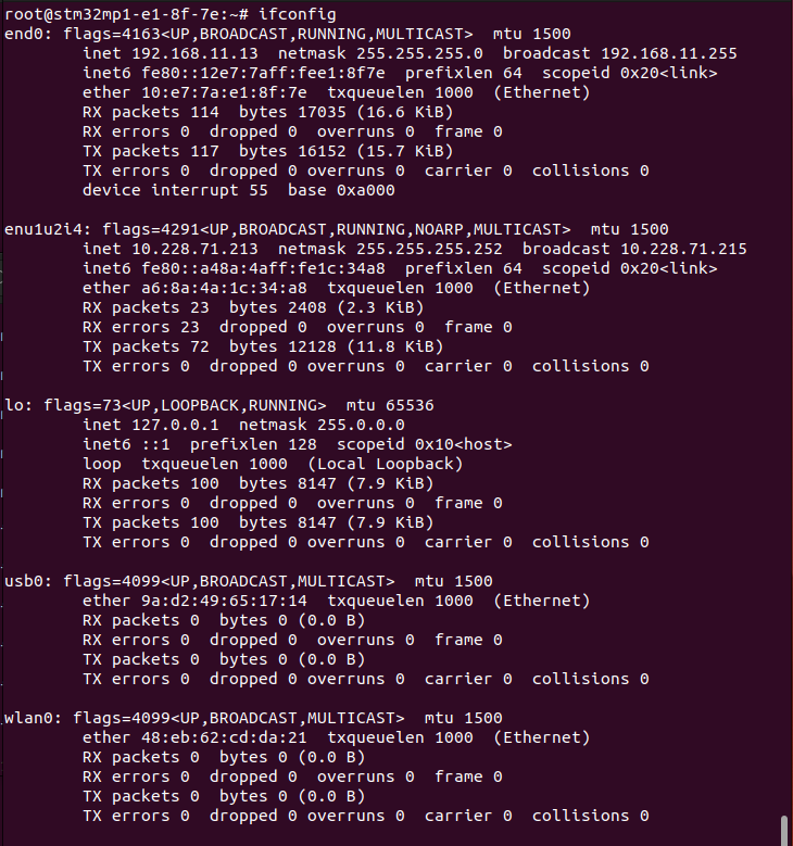 How to modify default routing table on STM32MP157 ... - STMicroelectronics Community