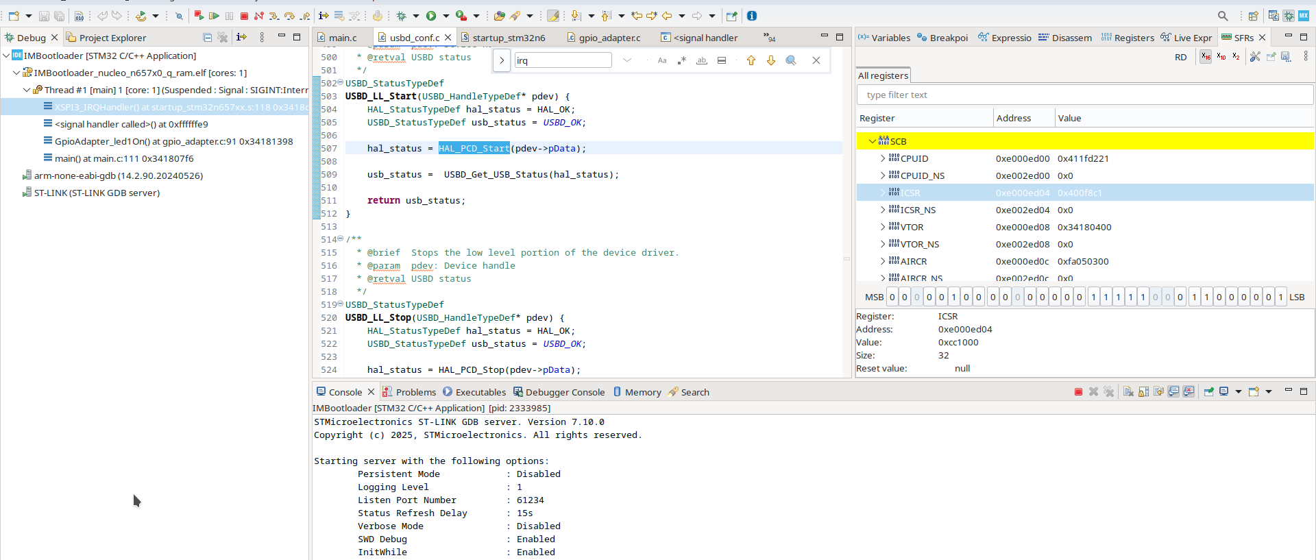 Solved Stm32n657x0 With Classic Usb Device Middleware Stmicroelectronics Community