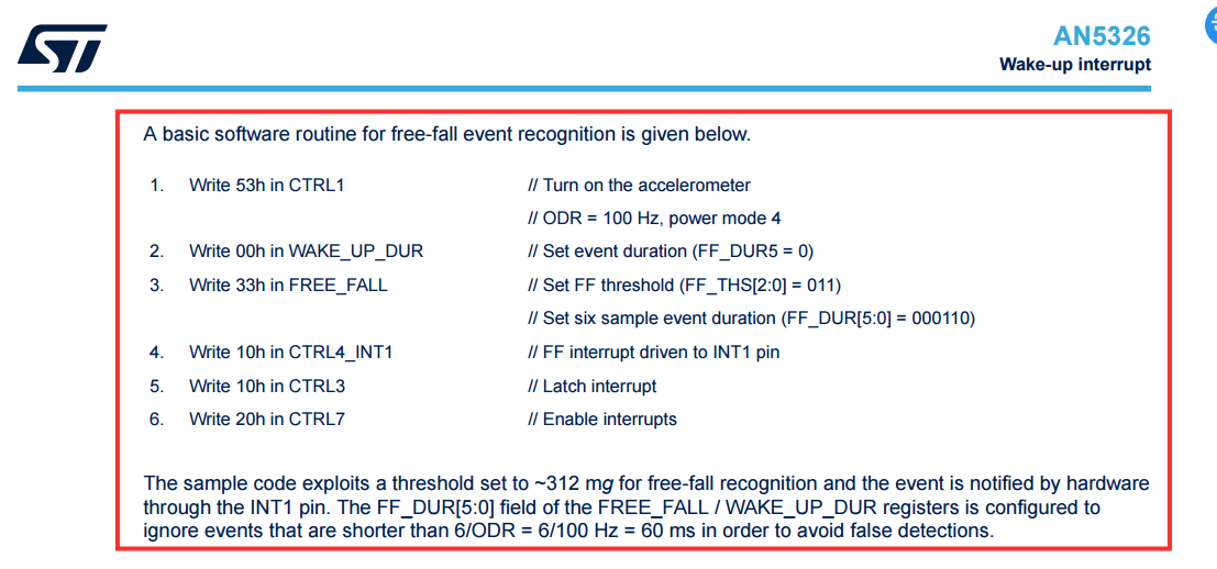 AIS2DW12 FF Int detect problems - STMicroelectronics Community