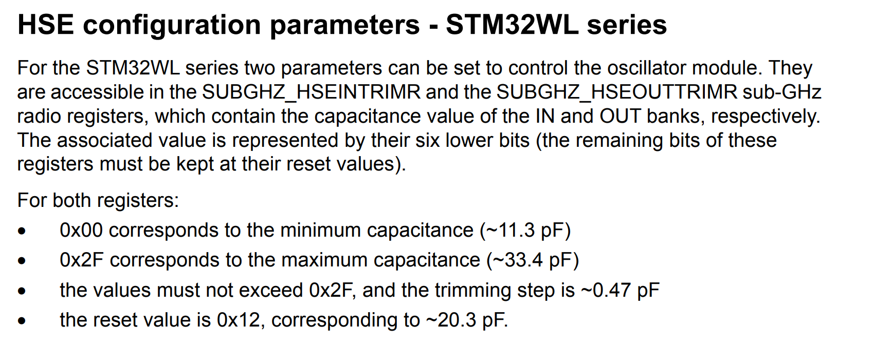 Solved: STM32WBA 32MHz HSE. Can't Initialize HSE - STMicroelectronics Community