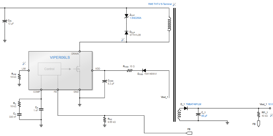 Solved: VIPER06 no-isolated can't start (over current prot... - STMicroelectronics Community