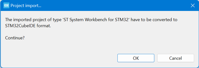 Stm32CubeIDE V 1.18.1 will not import projects - STMicroelectronics Community