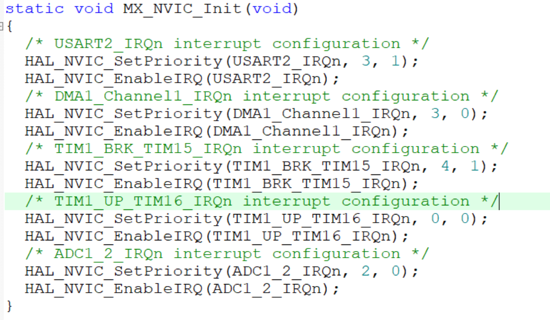 Solved: USART interrupt priority and TIM brake interrupt p... - STMicroelectronics Community