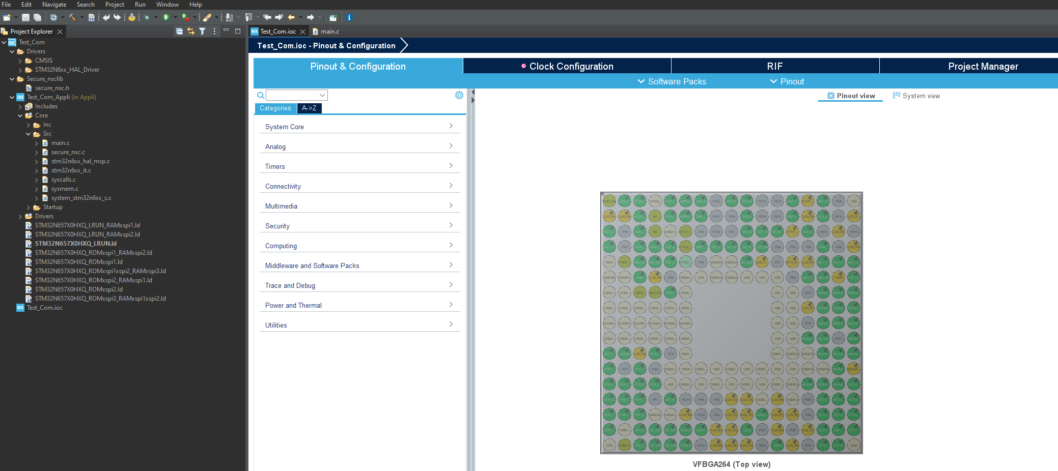 STM32 N657X0-Q Code generation is not working - STMicroelectronics Community