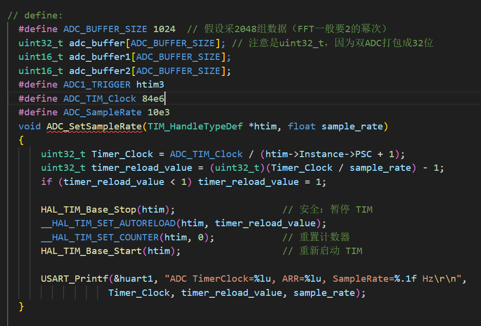 Solved: can't print ADC data at high Sample Rate - STMicroelectronics Community