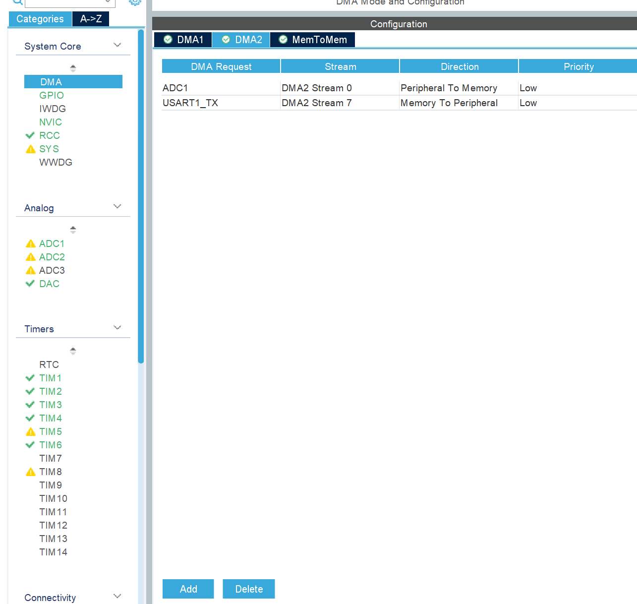 Solved: can't print ADC data at high Sample Rate - STMicroelectronics Community