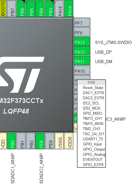 Stm32f373cct6 Usb Cdc Stmicroelectronics Community