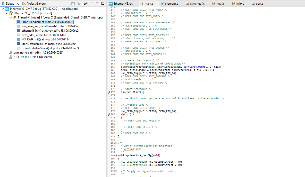 Ethernet/LWIP Problems on the STM32H755ZIQ nucleo-... - STMicroelectronics Community