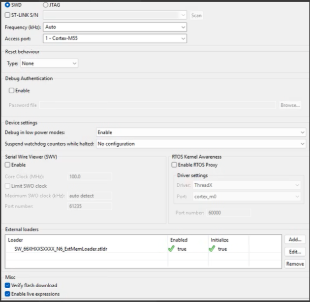 STM32N6: Debugging Issues with External Flash and ... - STMicroelectronics Community