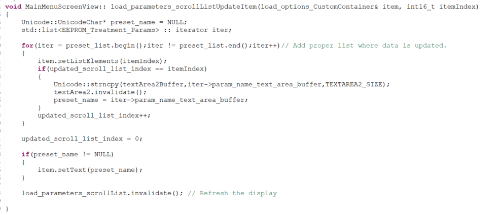 Touch detection in scrollist item. - STMicroelectronics Community