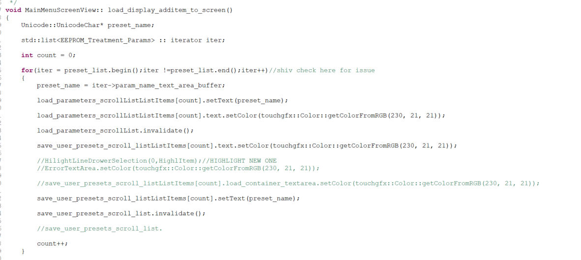 Touch detection in scrollist item. - STMicroelectronics Community