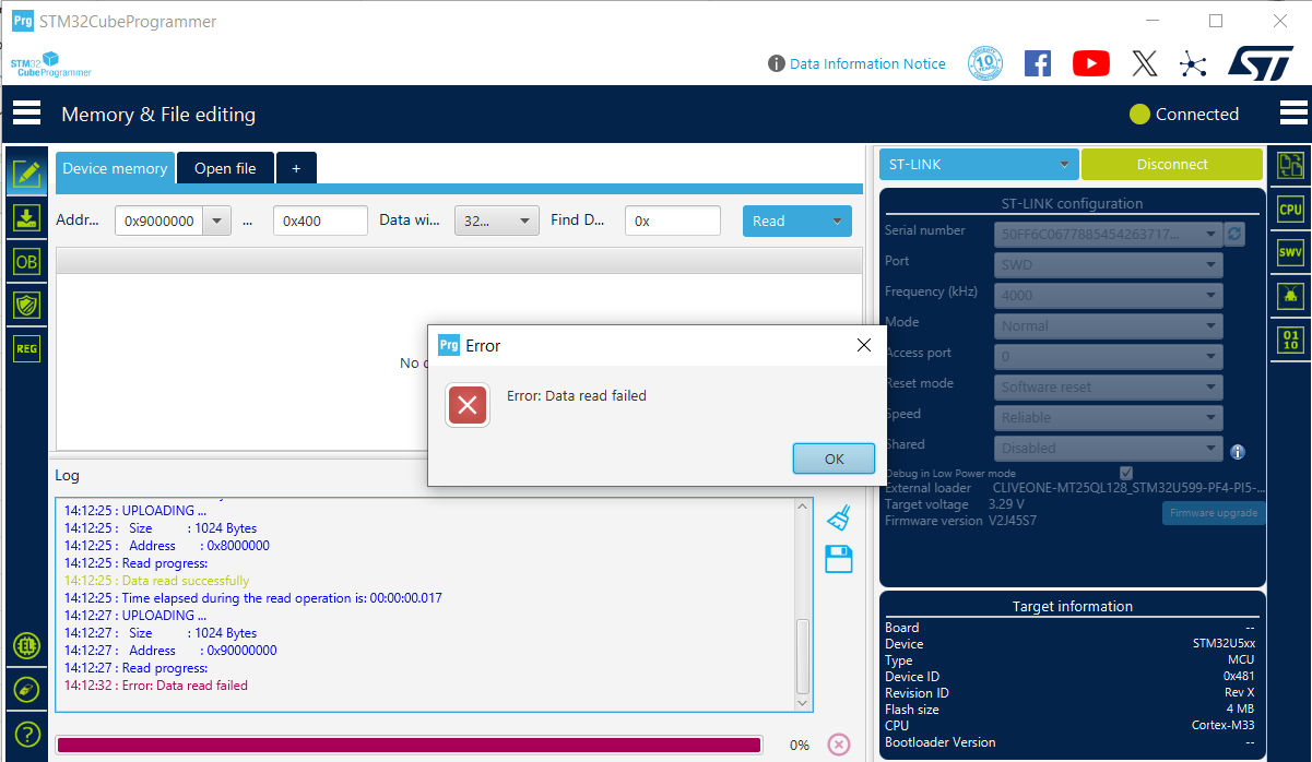 Solved: External Loader - STMicroelectronics Community