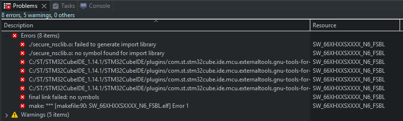 Solved: Build Error: "_close is not implemented and will a... - STMicroelectronics Community