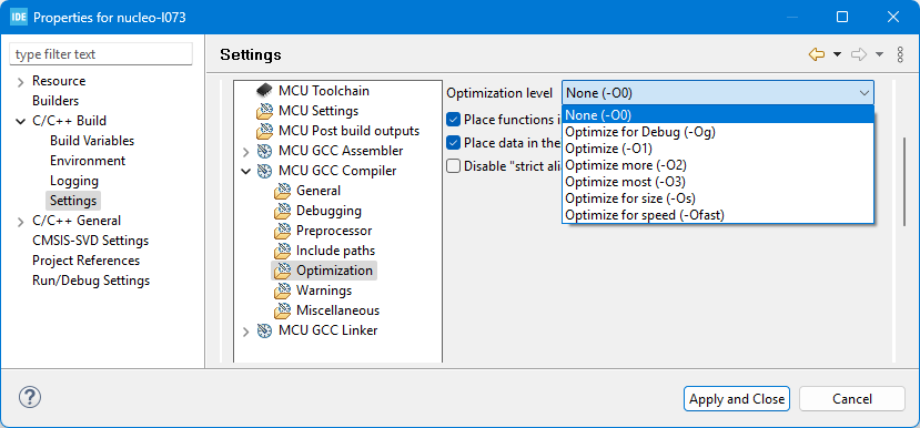Solved: How to Optimize Code and Reduce Firmware Size in S... - Page 2 - STMicroelectronics ...