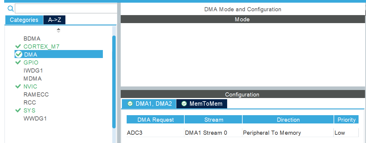 Solved: STM32 ADC + DMA does not update value - STMicroelectronics Community