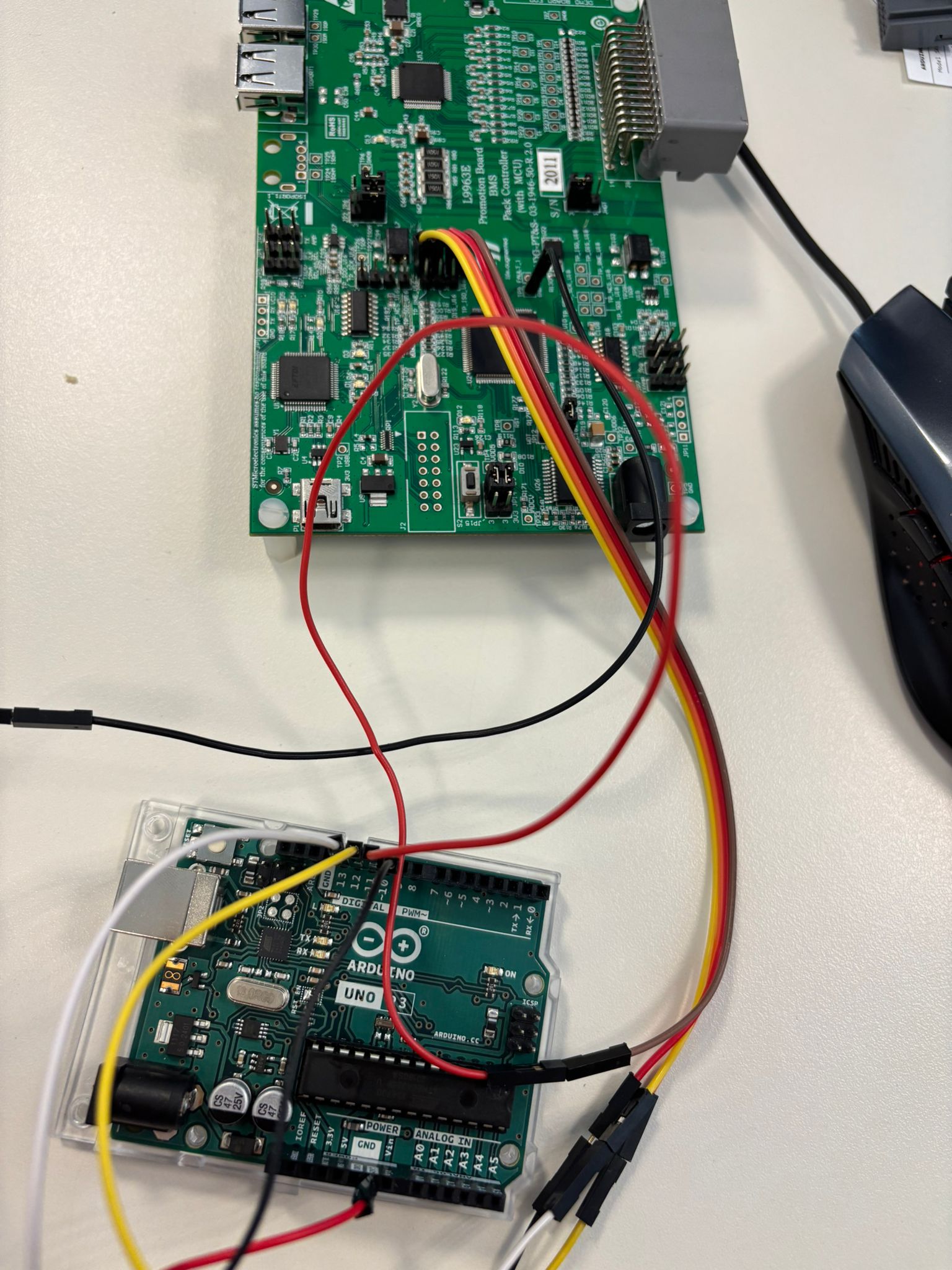 Connect eval-l9963e-mcu to Arduino UNO - STMicroelectronics Community
