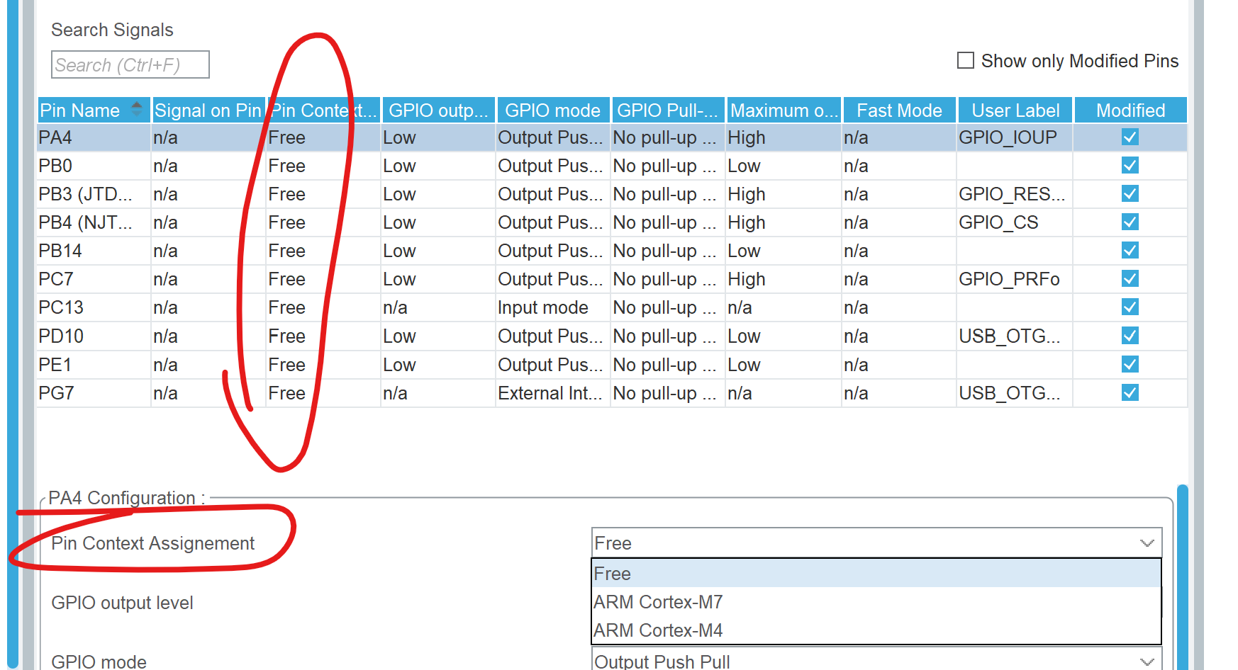 Solved My Cube Ide Is Not Auto Generating Code For Modifi Stmicroelectronics Community