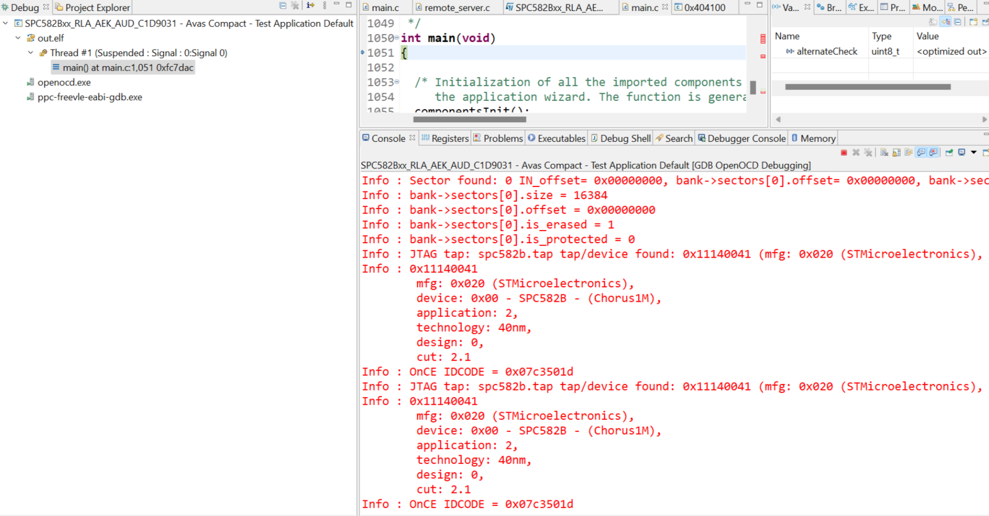 Issue in new AutoDevkit studio in flashin - STMicroelectronics Community
