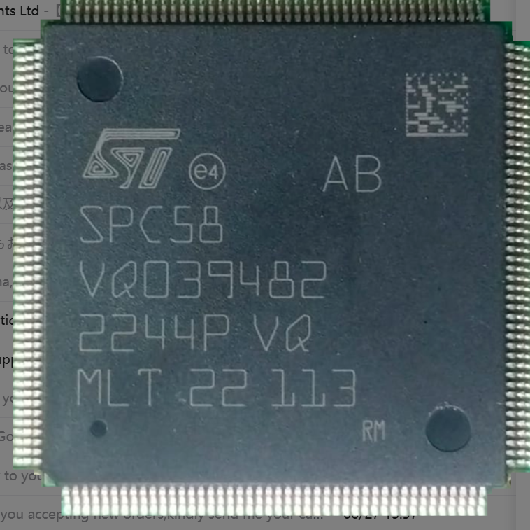 Solved: Part Number for the marking SPC58 VQ039482 - STMicroelectronics ...