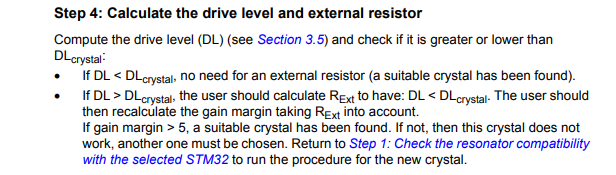Solved: Calculating Rext after increasing LSE Drive Level ... - STMicroelectronics Community