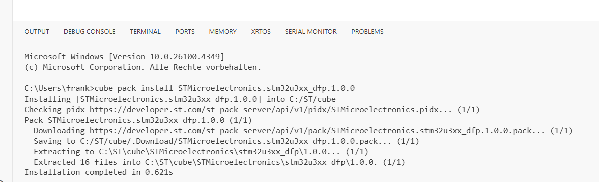 Solved: Debugging under VS Code failed - STMicroelectronics Community