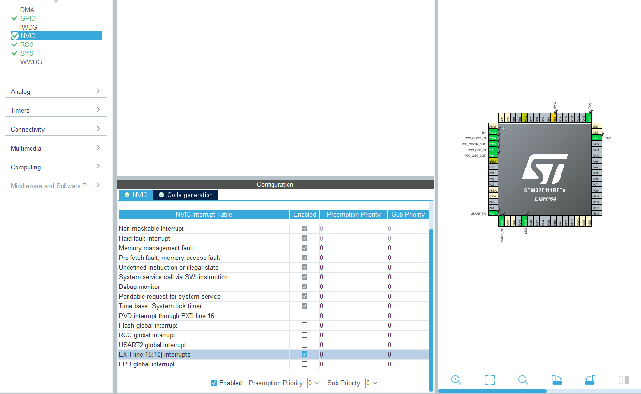 Solved Set An Interrupt Preemption Priority For A Pin Usi Stmicroelectronics Community