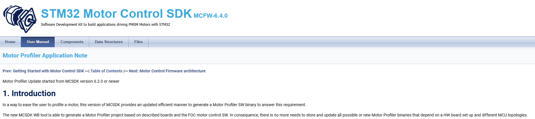 Firmware error for motor profiler - STMicroelectronics Community
