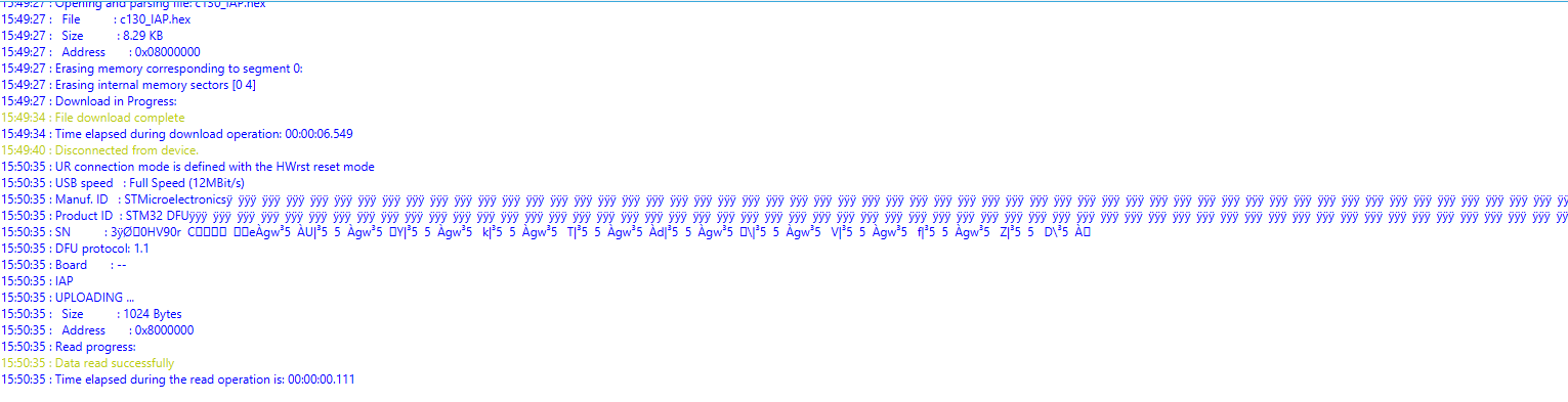 Corrupted data on Serial number, product id with S... - STMicroelectronics Community