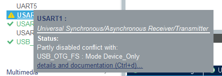 Solved: USB and USART1+Flow control simultaneous usage on ... - STMicroelectronics Community