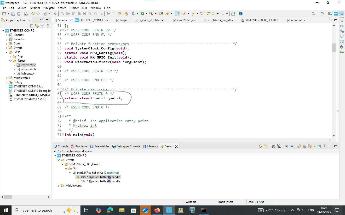 Stm32h7 Ethernet Configration Stmicroelectronics Community