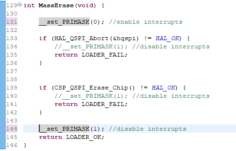 problem with stm32cubeprogrammer full chip erase. - STMicroelectronics ...