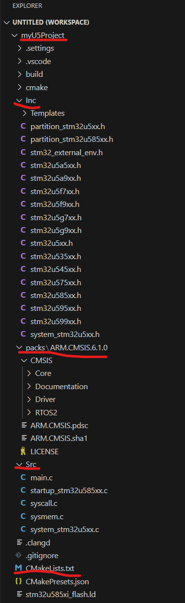 Solved Create Empty Project Does Not Provide Cmsis File Stmicroelectronics Community
