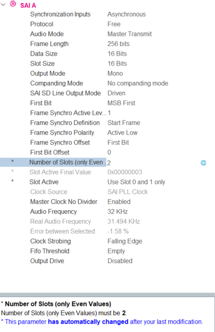 Solved: SAI Stereo and Mono number of channels - STMicroelectronics Community