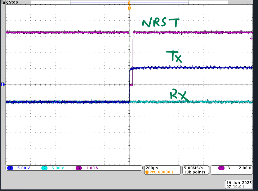 STM32H74 microcontroller resetting while doing ser... - STMicroelectronics Community