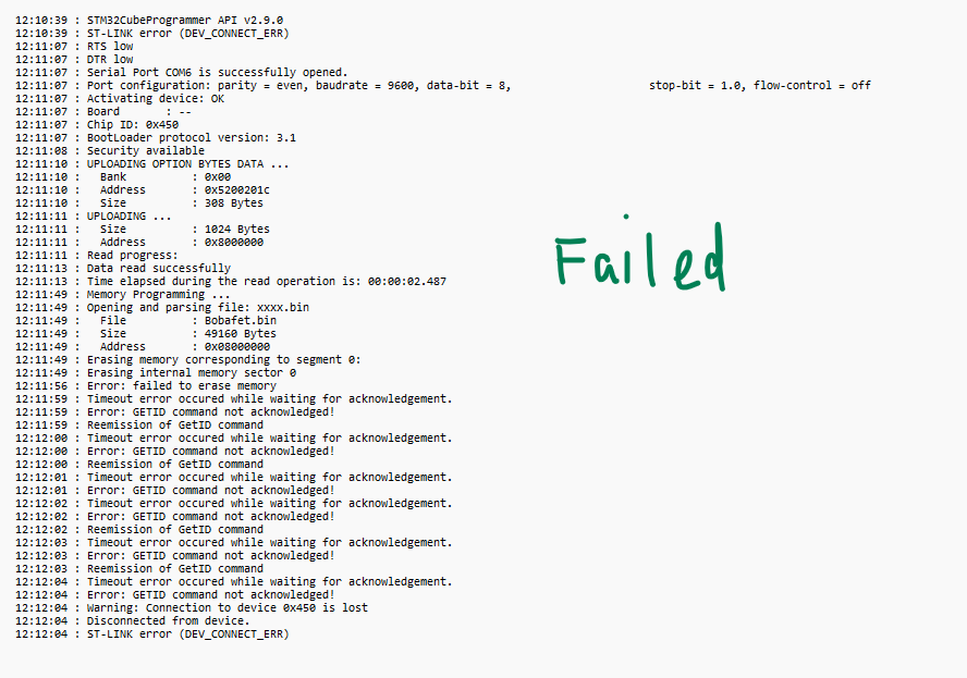STM32H74 microcontroller resetting while doing ser... - STMicroelectronics Community