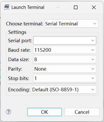 How to use launch terminal？ - STMicroelectronics Community