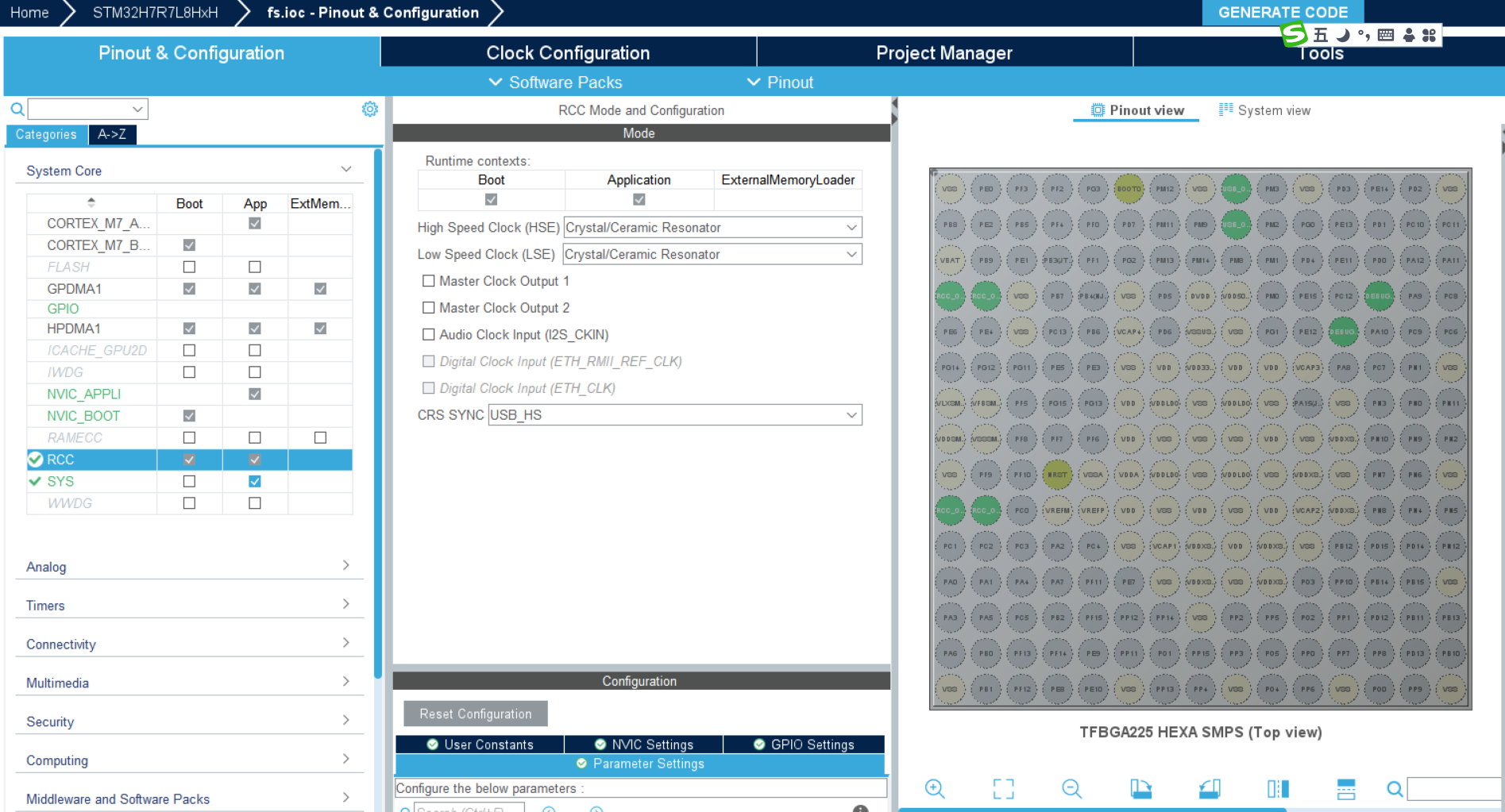 SystemClock_Config code is missing generated from ... - STMicroelectronics Community