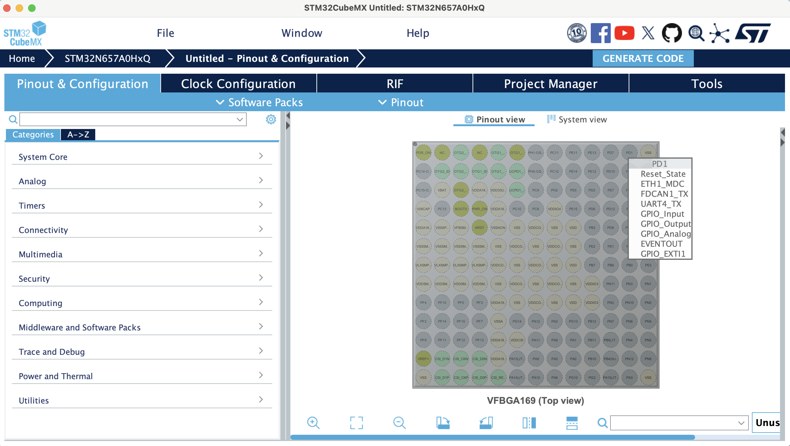 Inconsistent on STM32N657A0 between Datasheet and ... - STMicroelectronics Community