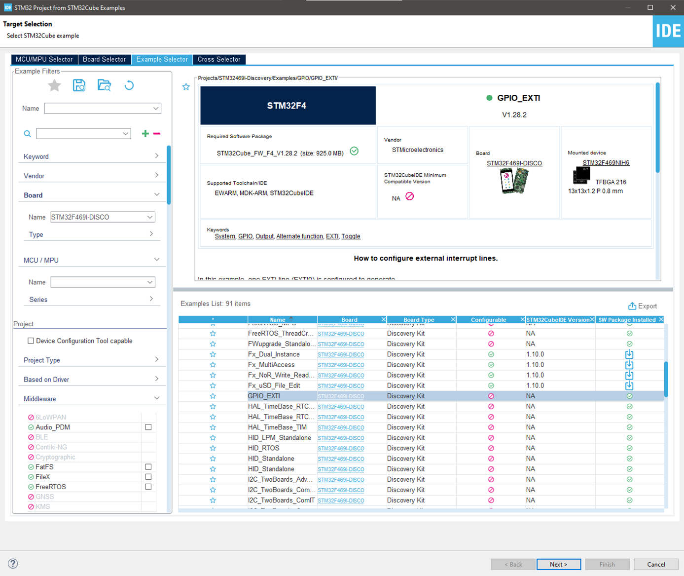 Cube-F4 v1.28.2 examples can't build in CubeIDE v1 ...