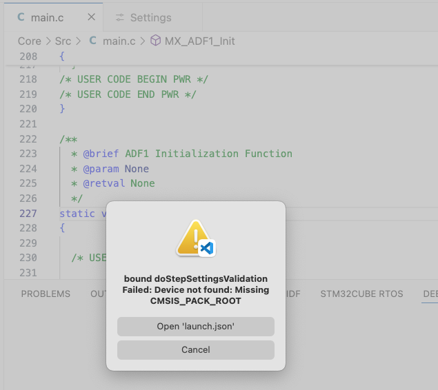 Solved: Missing CMSIS_PACK_ROOT - STMicroelectronics Community