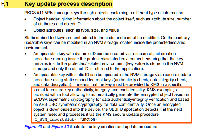 How to update the keys in device - STMicroelectronics Community