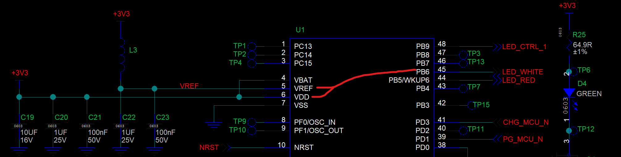 STM32G070CBT6 IC pins shorted internally - STMicroelectronics Community
