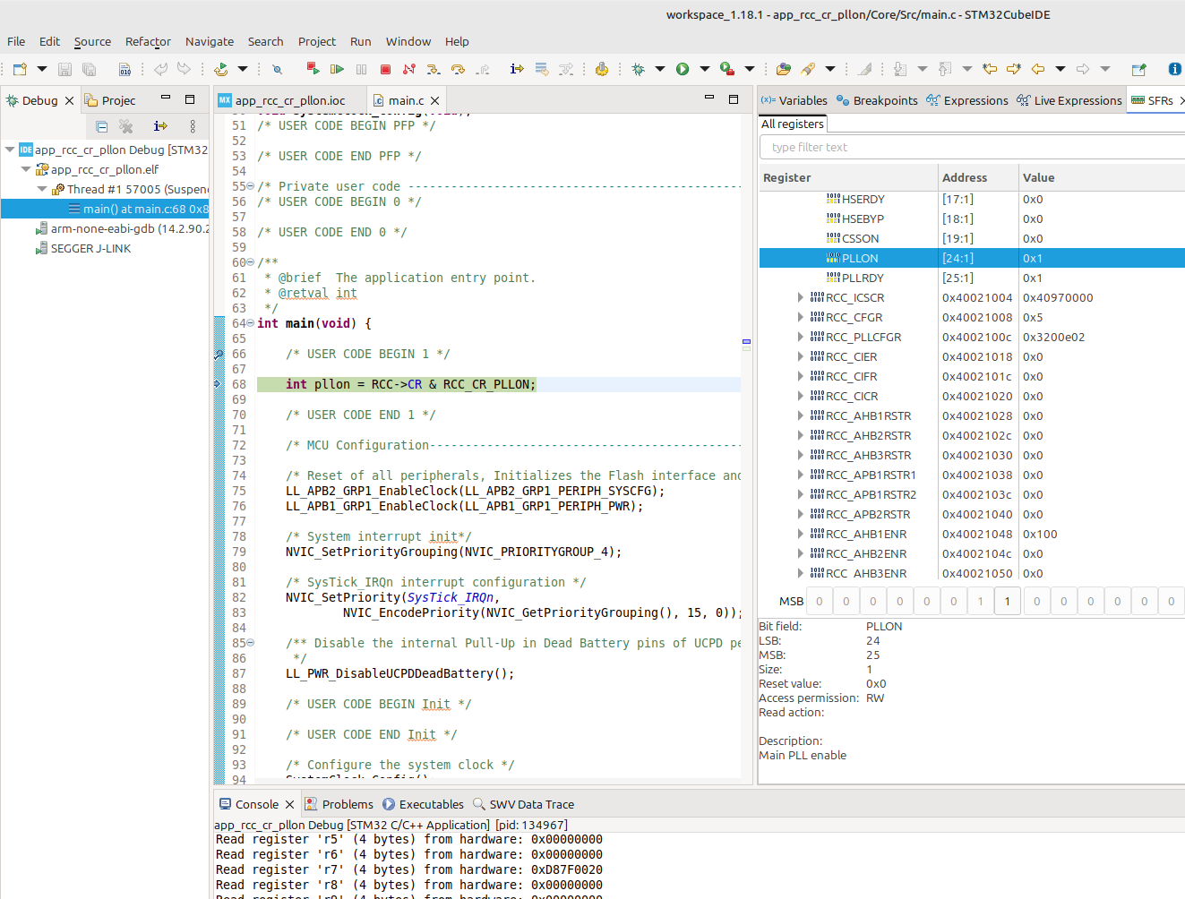 SystemClock_Config LL driver error - STMicroelectronics Community