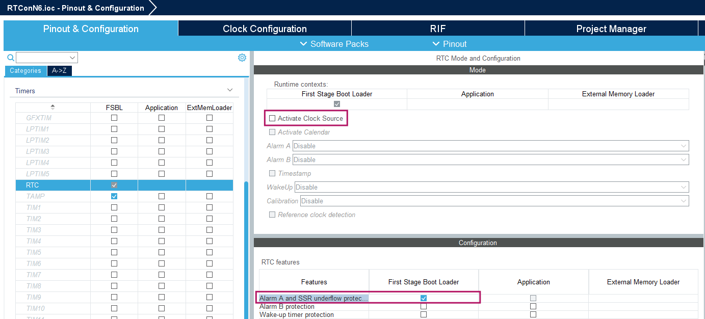 How to add RTC on the STM32N6 - STMicroelectronics Community