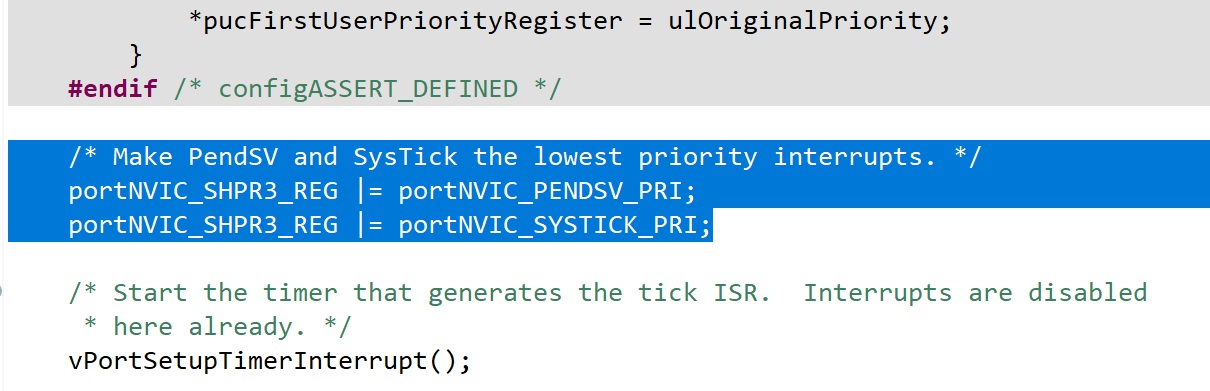 Solved: HardFault_Handler when call prvPortStartFirstTask(... - STMicroelectronics Community